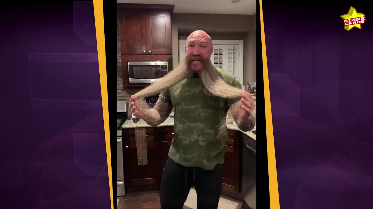 MMA ref turns his long mustache into a protective face mask