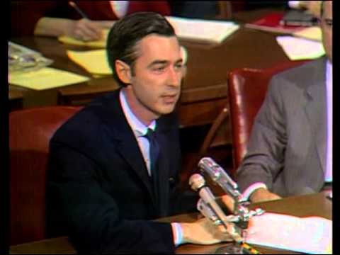 Mr. Rogers testifying before Congress.