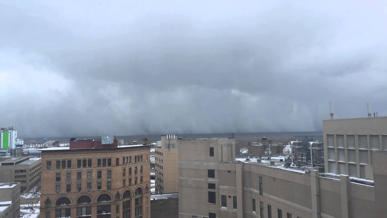This is what a lake-effect snow storm looks like