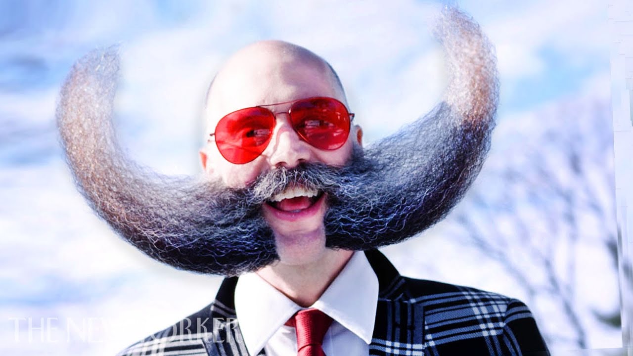 World moustache champion growing a beard during a pandemic