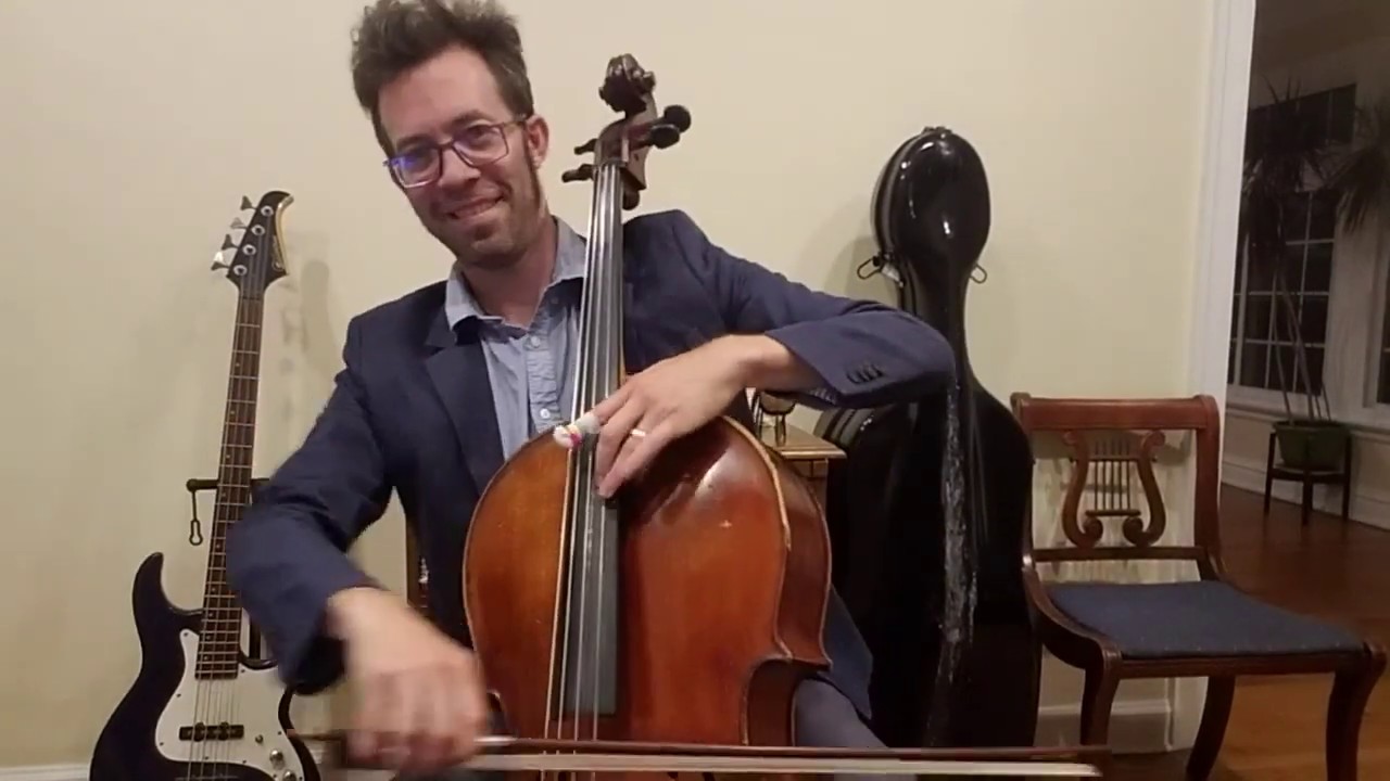 'Teacher performs 'Pure Imagination' on cello.