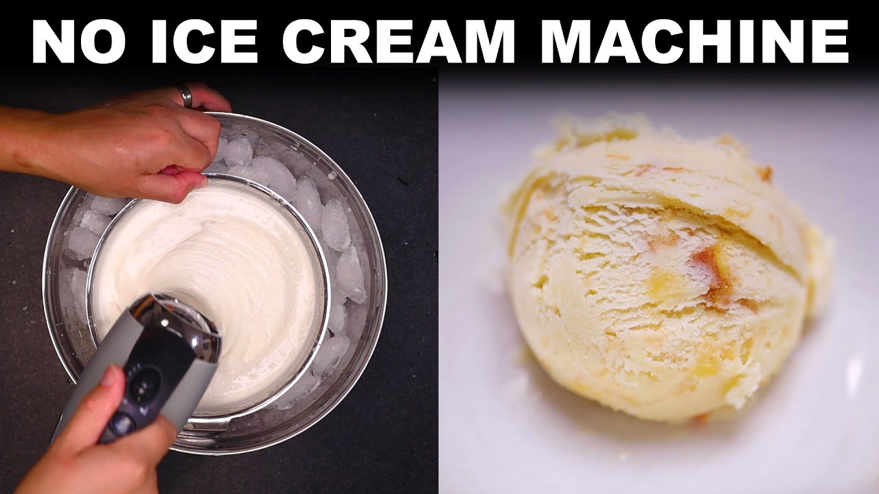 How to make ice cream with just two bowls.