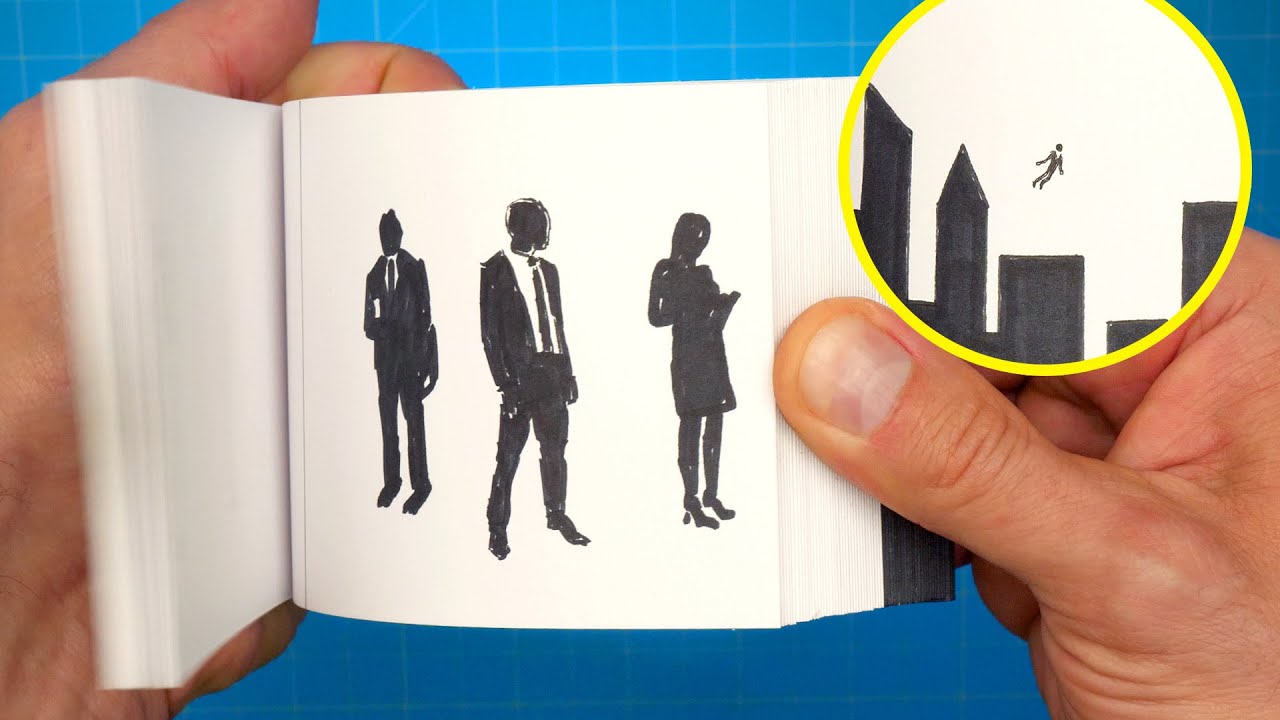 Man creates unique "flying" flip book