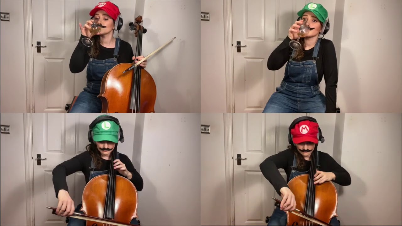 'Super Mario Bros.' theme with 3 cellos…and an egg shaker