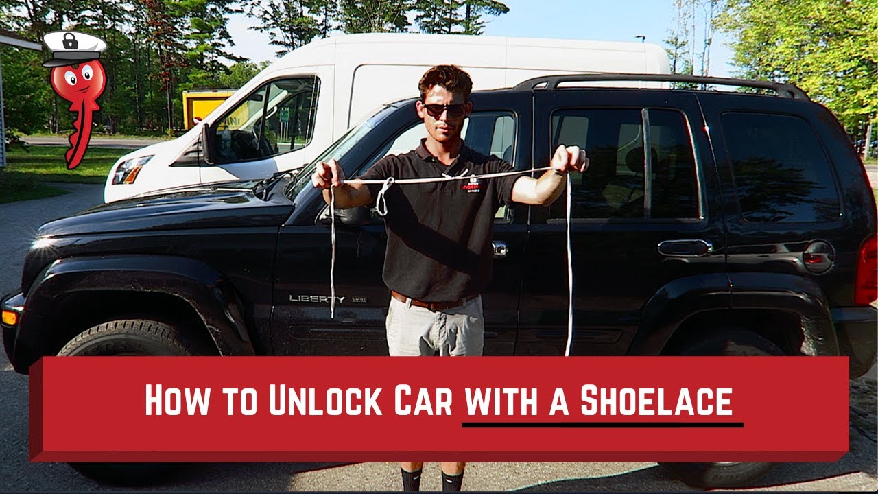 How to pick a lock with shoelaces.