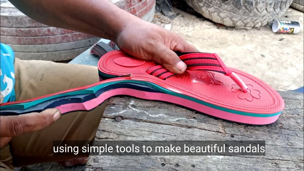 Make beautiful sandals with simple tools.