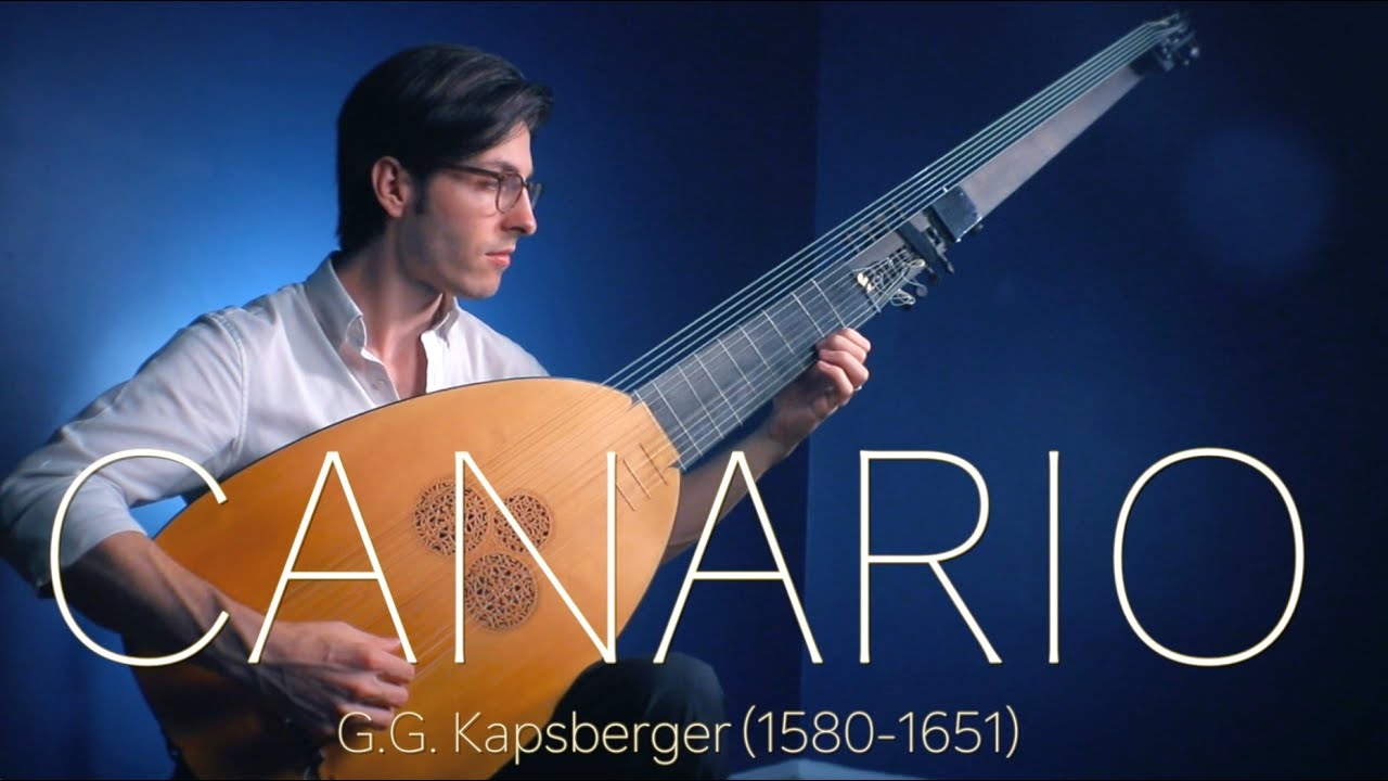 17th-century song played on a Theorbo instrument.
