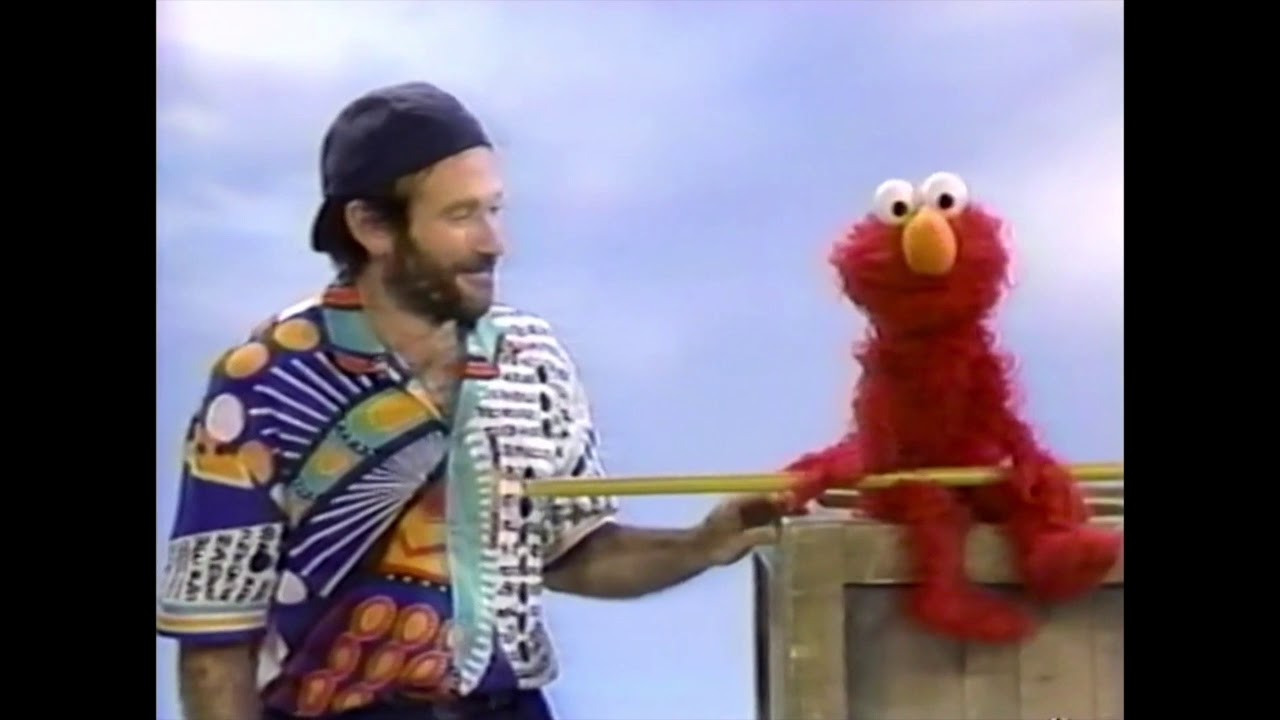 Outtakes of Robin Williams and Elmo from 1991 'Sesame Street' episode