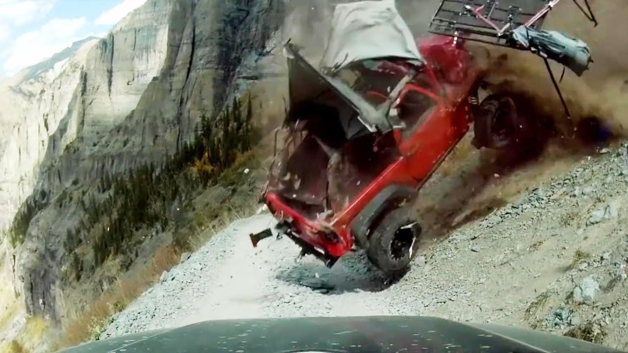 Woman and puppy survive scary crash.