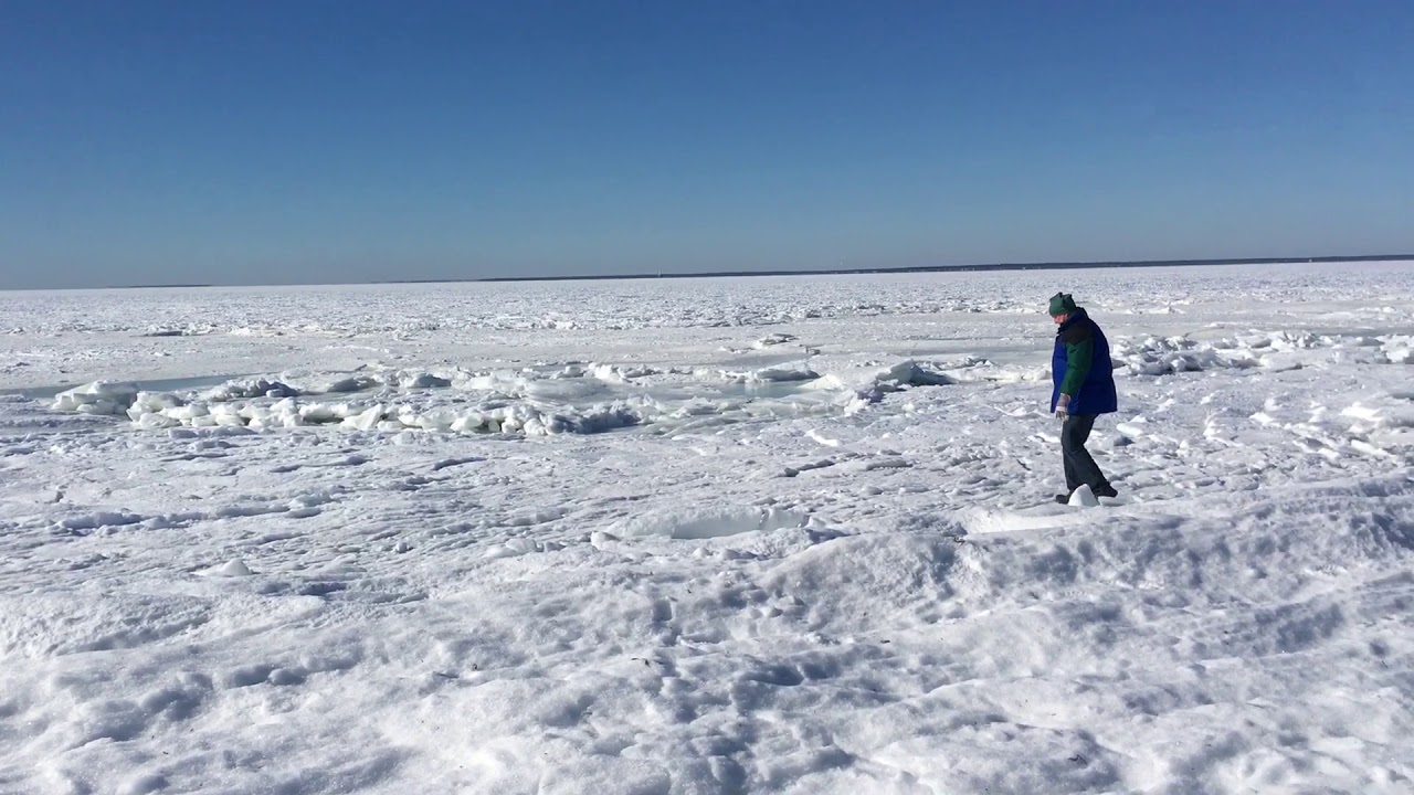 When the ocean froze over.