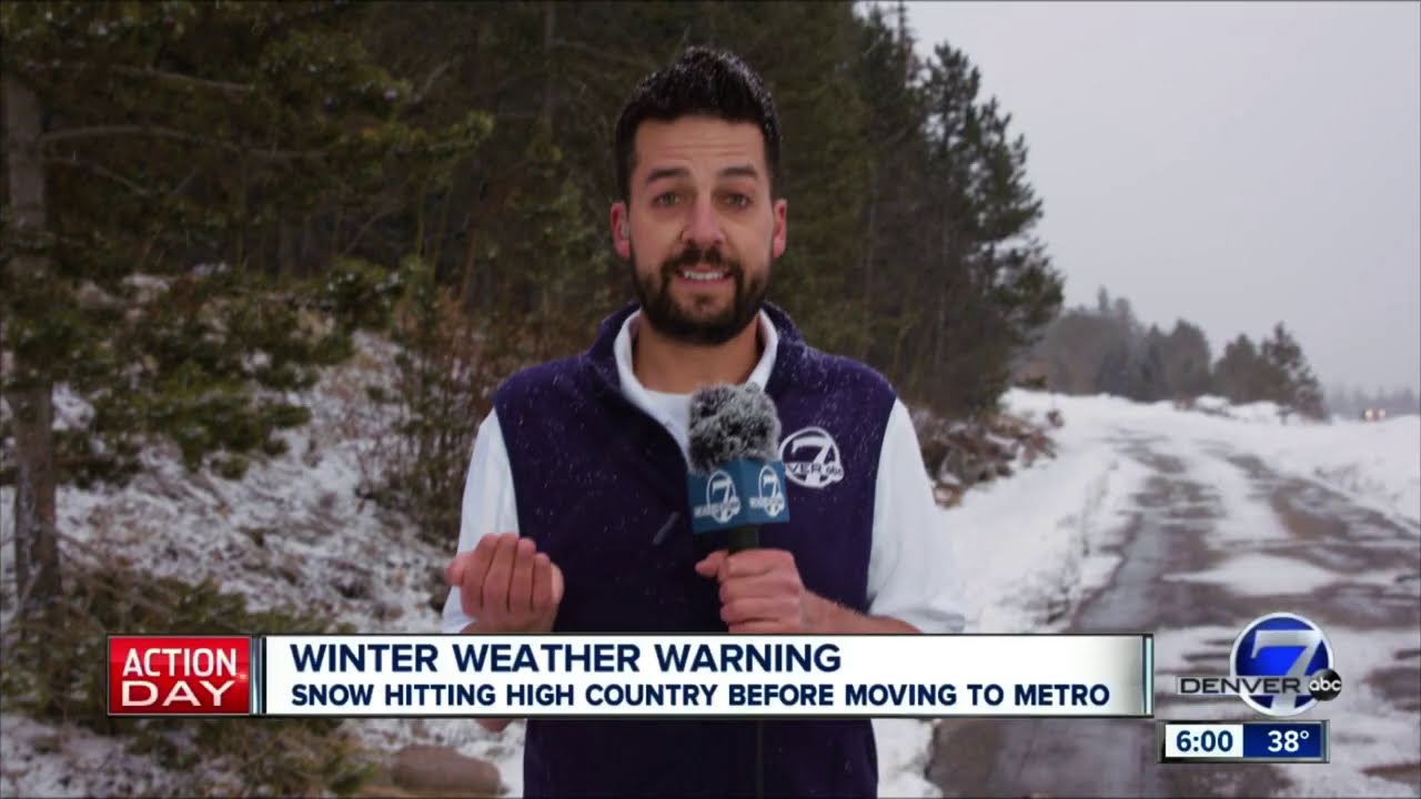 Denver meteorologist has a "meltdown" while covering a blizzard