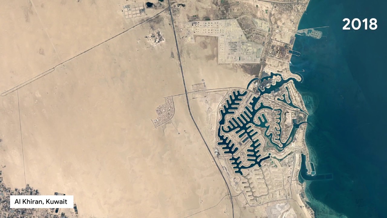 Google Earth timelapse of urban expansion.