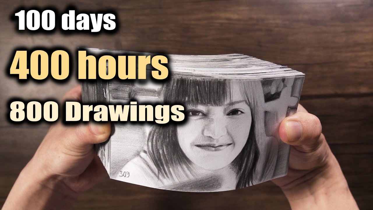 This amazing flipbook took 100 days to draw