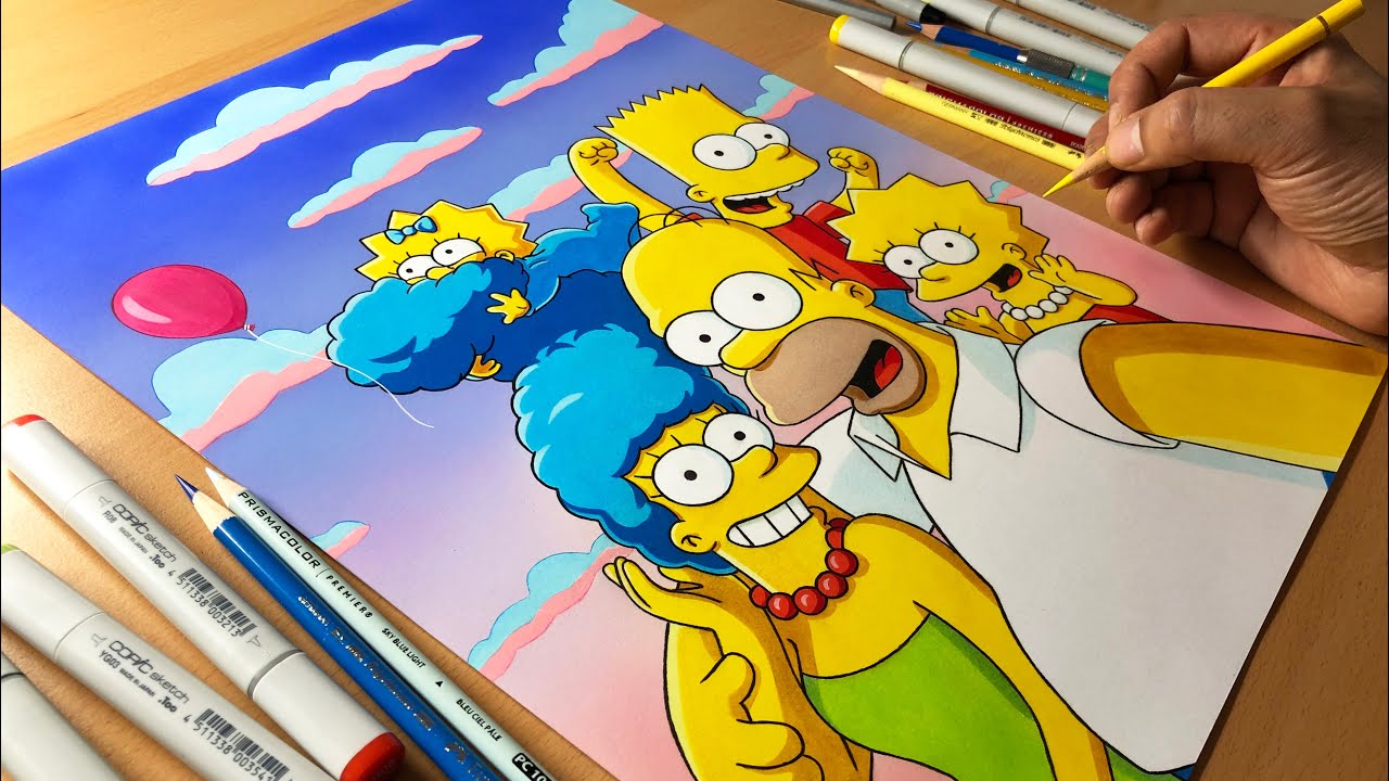 'The Simpsons' painting that took 10 hours to complete