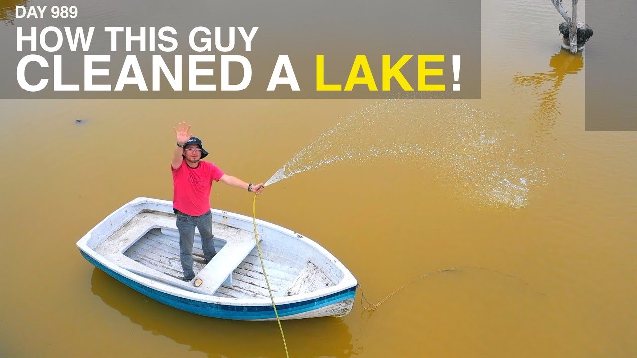 How one man cleaned an entire lake.
