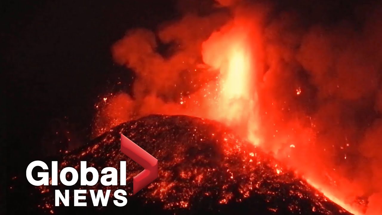 Mt. Edna spews lava during strongest eruption in years