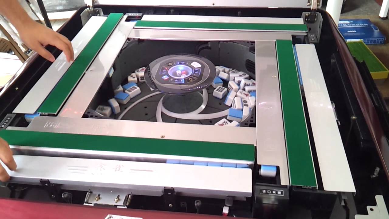 How the automatic Mahjong shuffling table works.