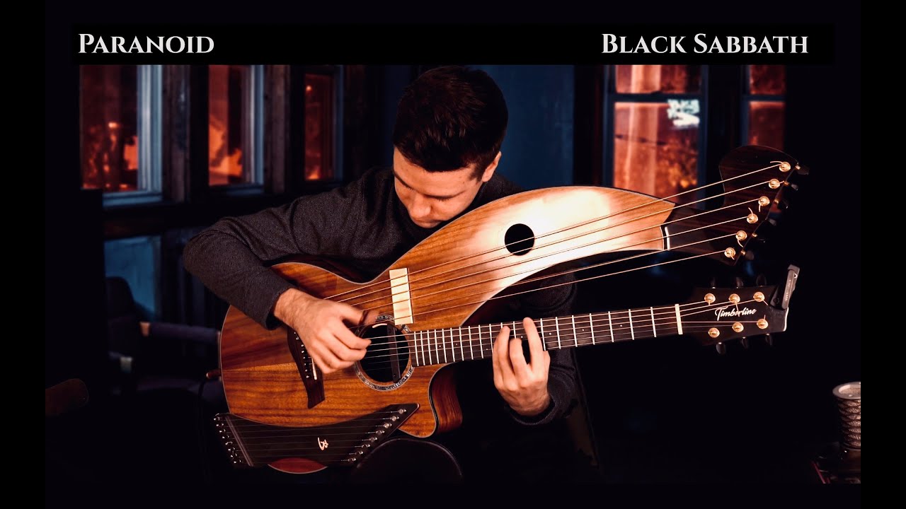 Black Sabbath's 'Paranoid' played on 20-string harp