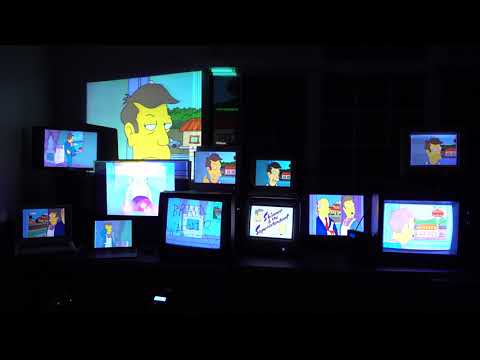 'The Simpson's' "Steamed Hams" played on 12 computers at different speeds