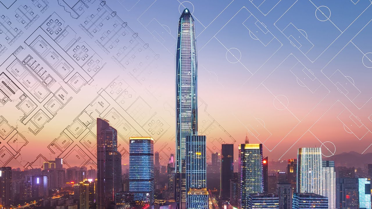 The true scale of the world's tallest buildings.