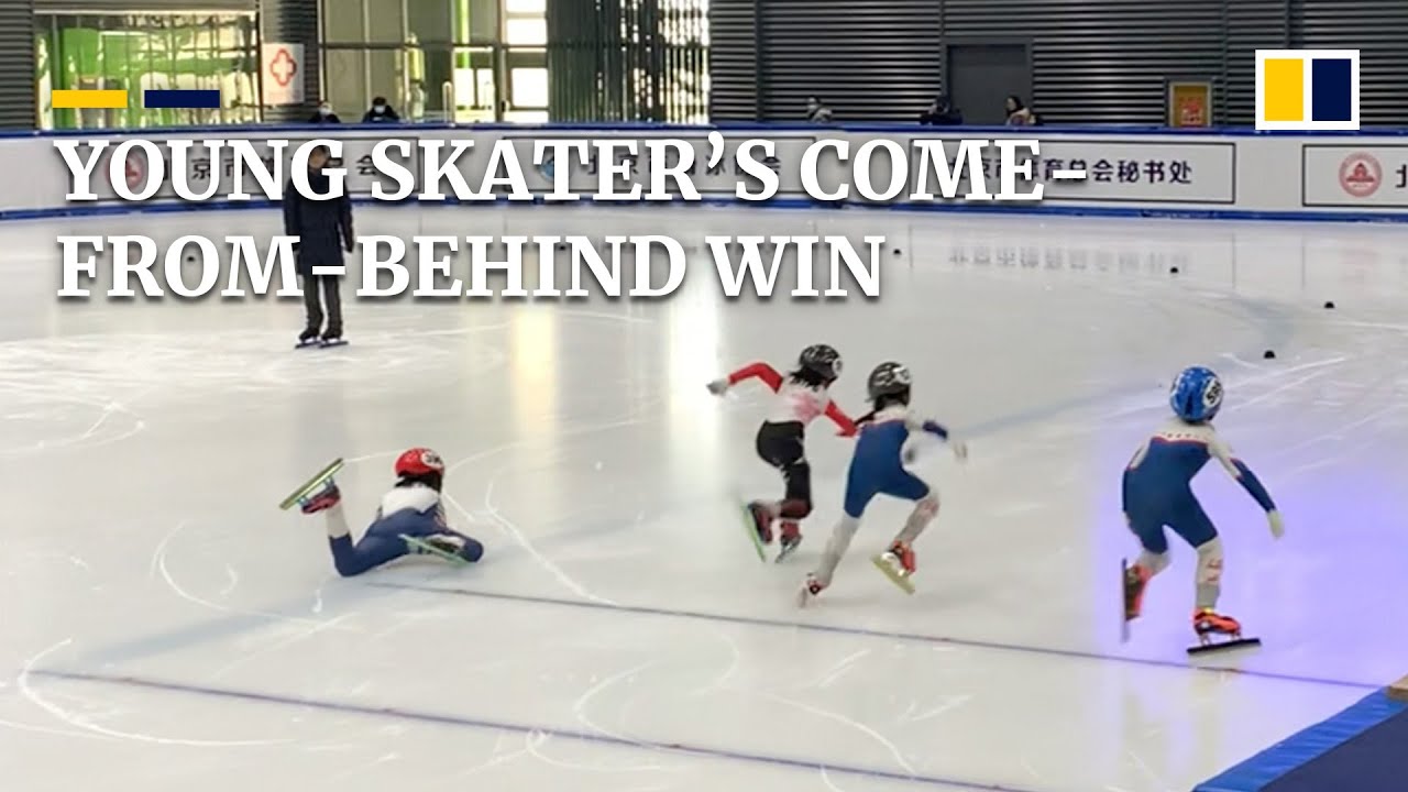 Young Chinese skater's come-from-behind-win warms hearts