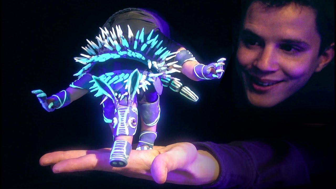 Check out this furry, glowing puppet