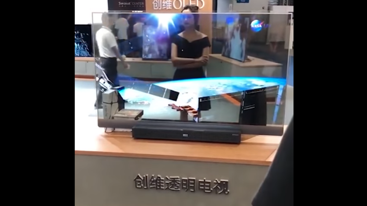 Transparent glass or an HD TV?