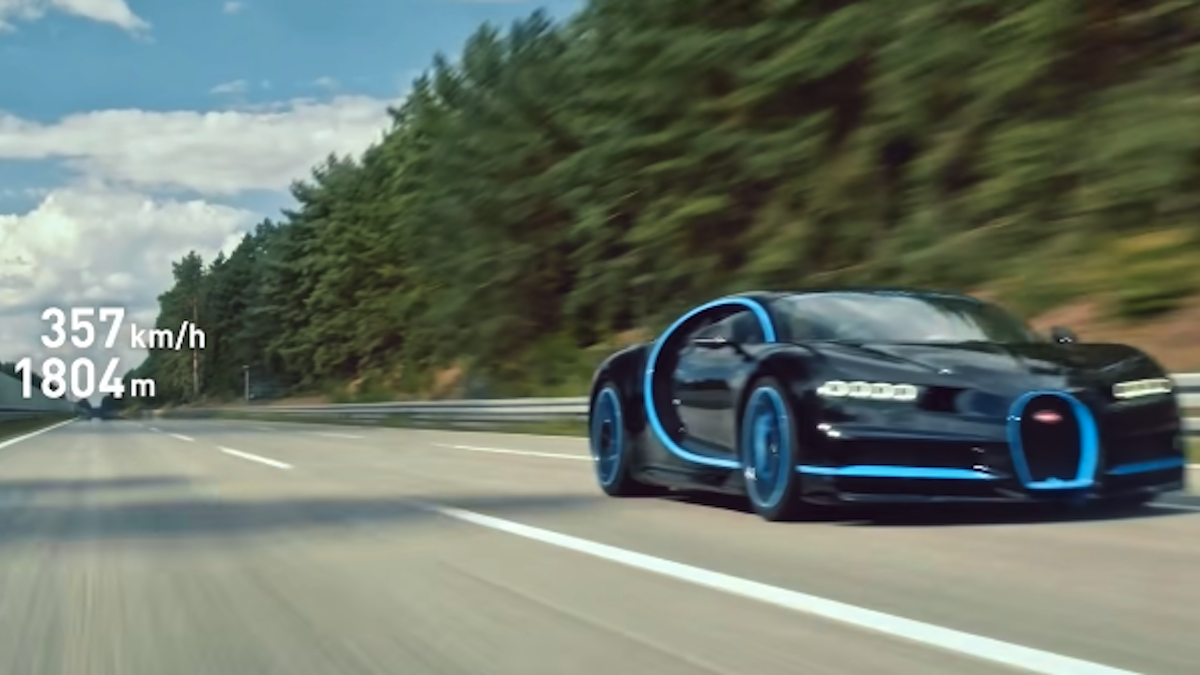 Bugatti Chiron 0-400-0 km/h in 42 seconds: A world record.