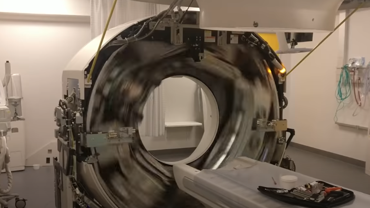 CT Machine Filmed at Max Speed