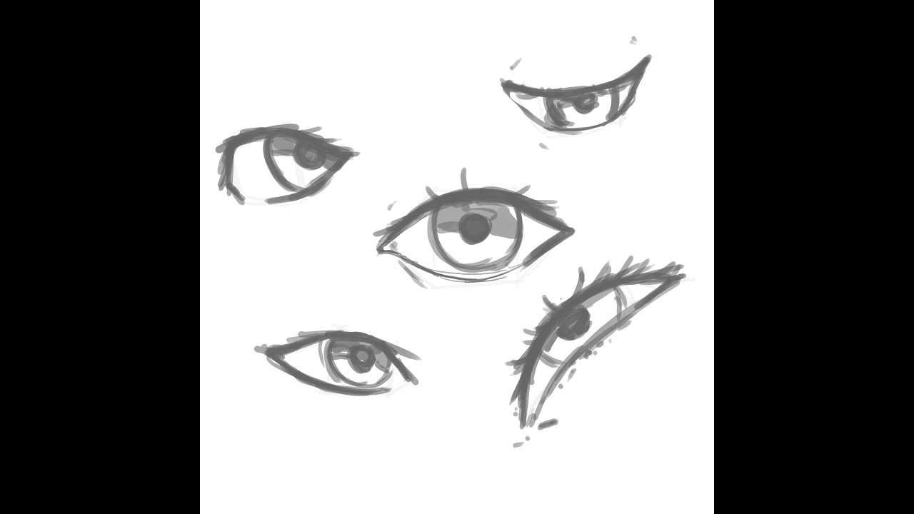 Quick way to draw realistic eyes from any angle.
