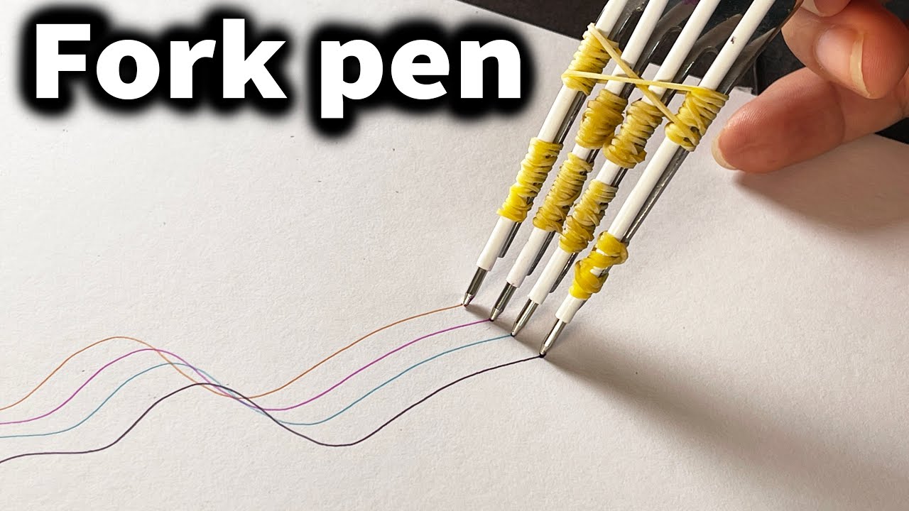 Guy draws Drake the Rapper with a fork.