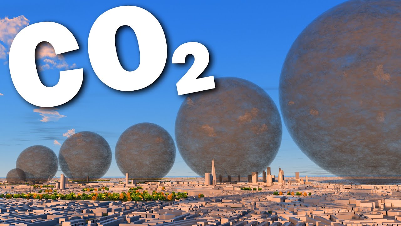 3D animation compares CO2 emissions by country.