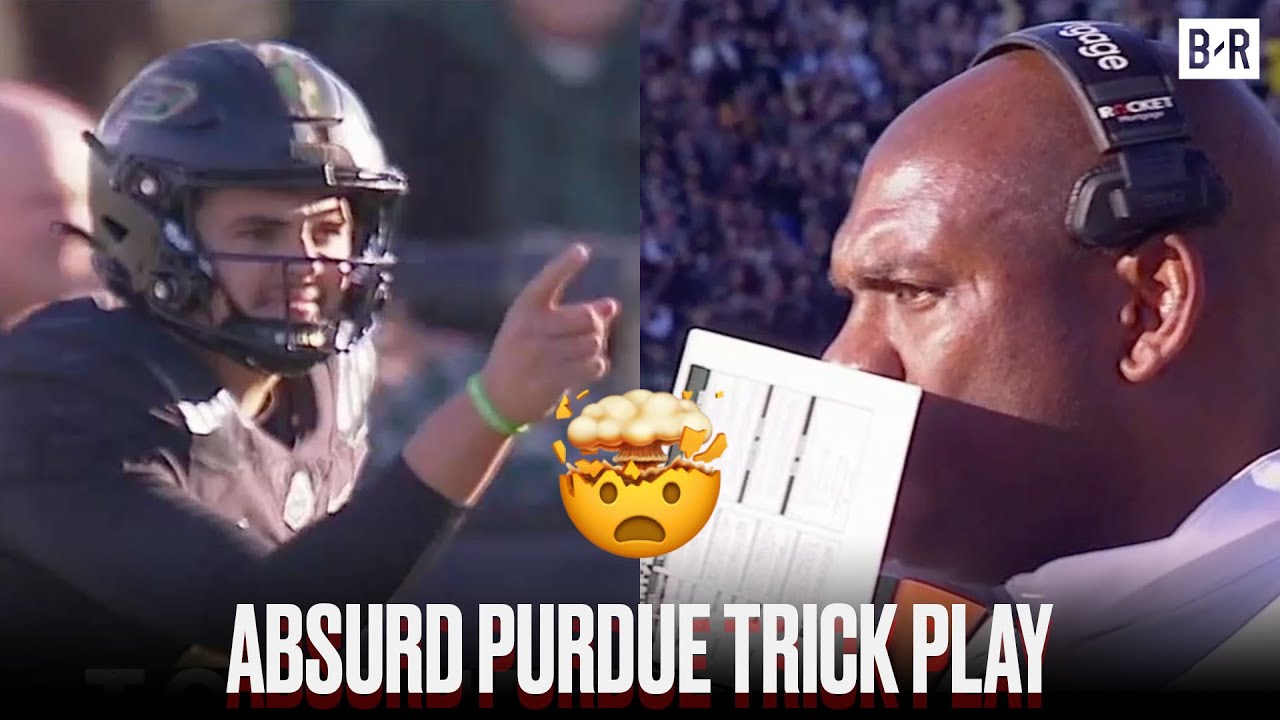 Purdue's unreal trick play against Michigan State.