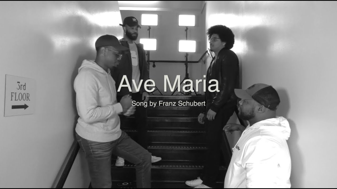 'Beautiful rendition of 'Ava Maria' sung in stairwell.