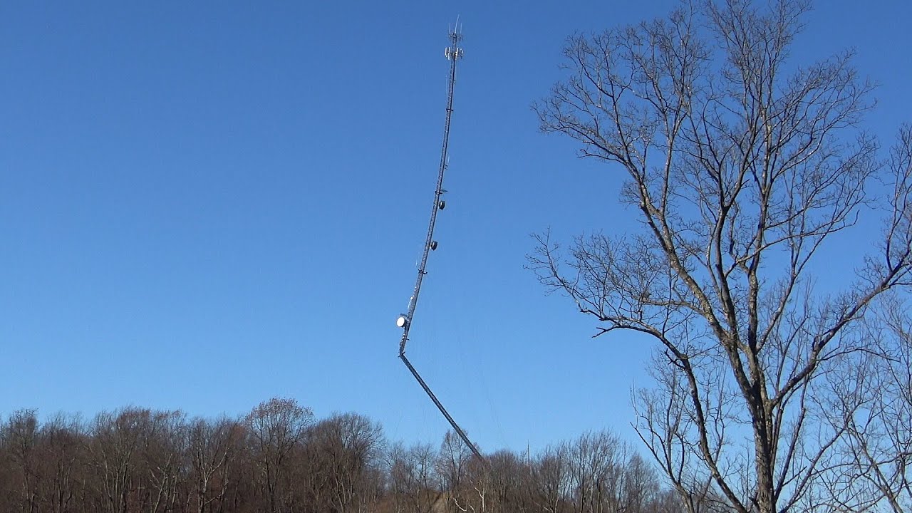 Emergency controlled demolition of communications tower.