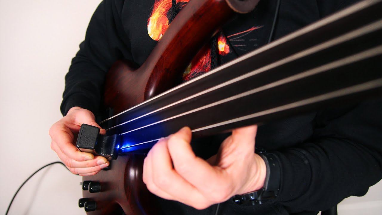 The sound of e-bow on fretless bass.