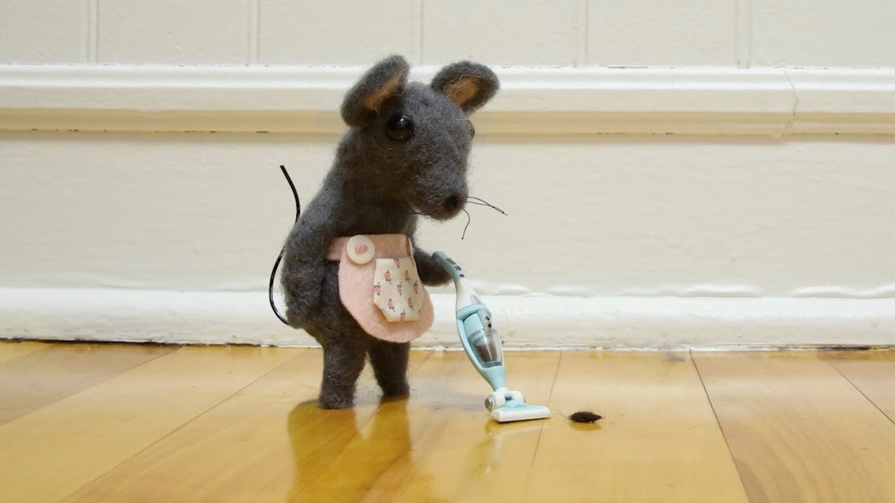 Unexpectedly cute mouse stop motion.