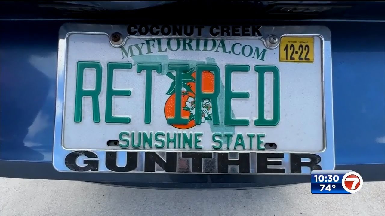 "Retired" vanity plate gets fines from across the country.