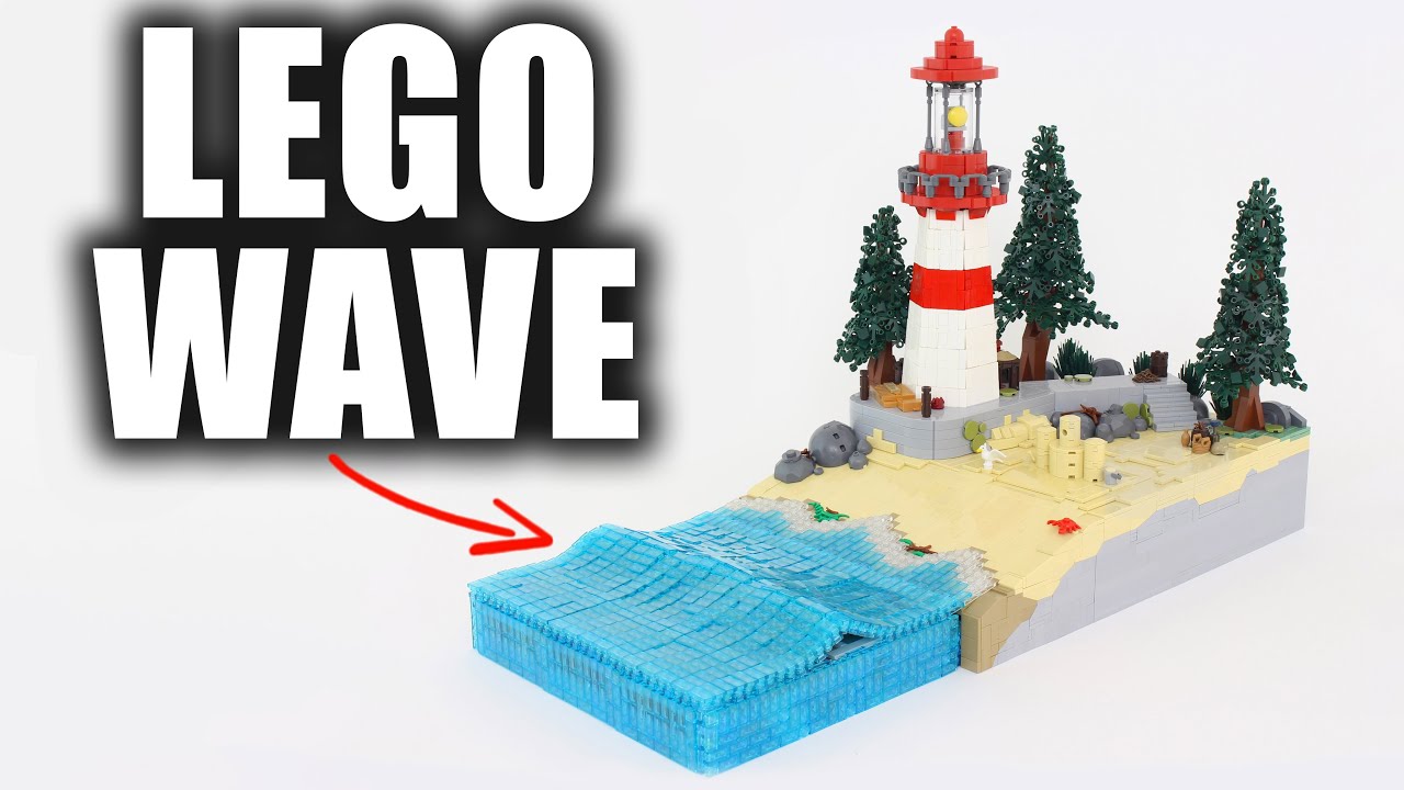 A working LEGO wave machine.