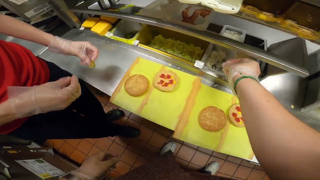 McDonald's POV: lunch rush.
