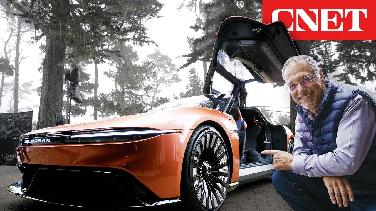 The new DeLorean Alpha5 is revealed.