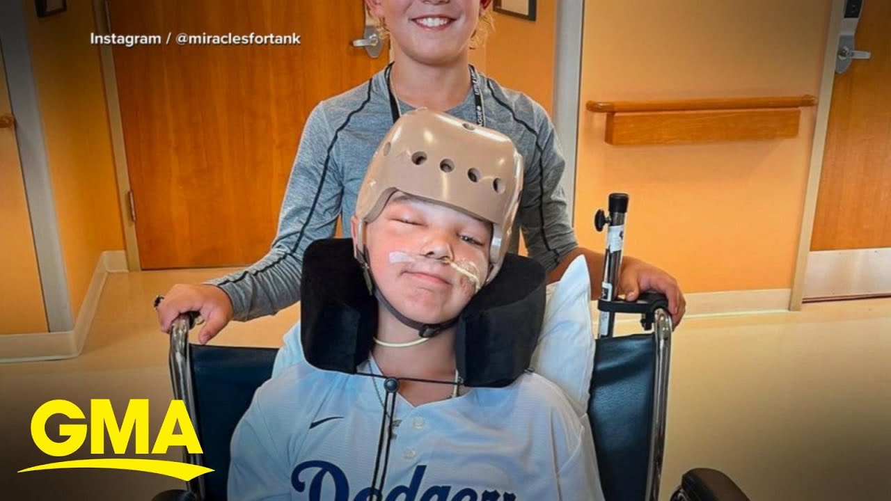 Boy's inspirational road to recovery after head injury.