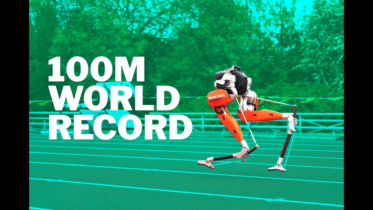 Cassie the robot sets world record for 100-meter run.