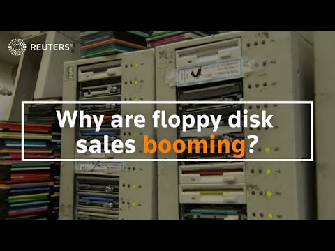 Floppy disk supplier says business is booming.