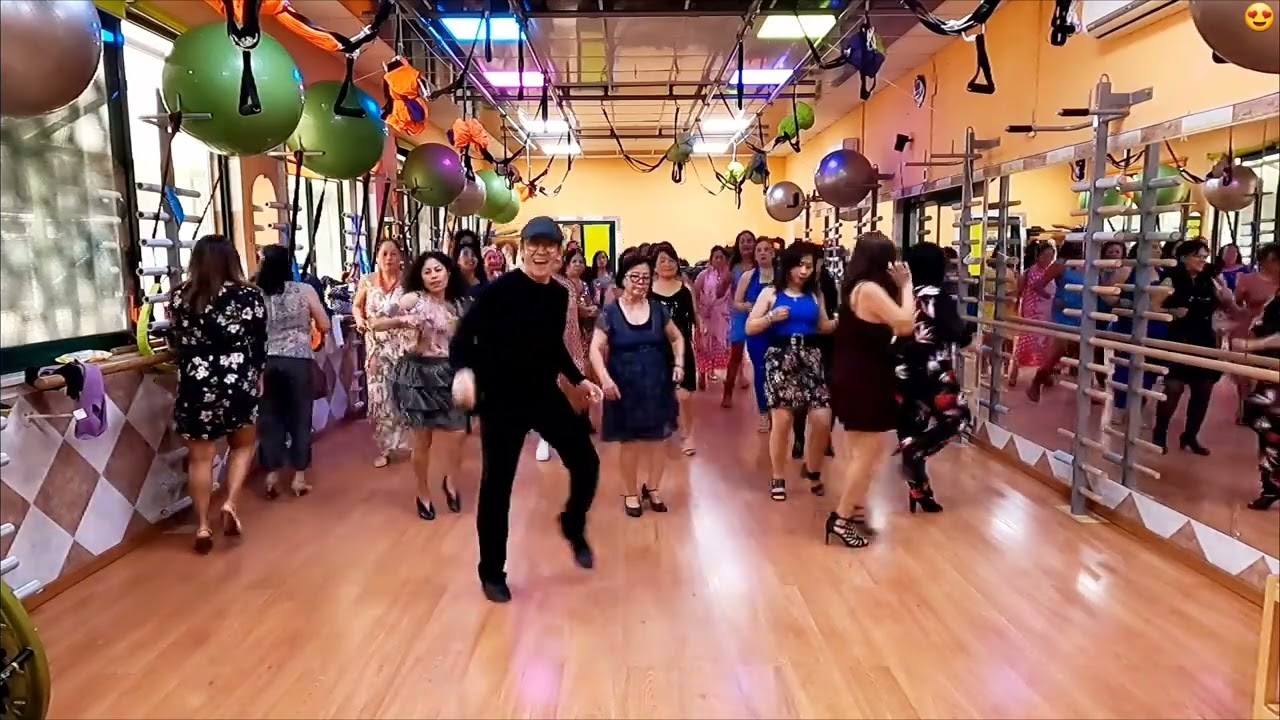 Funky line dance to The Four Tops.