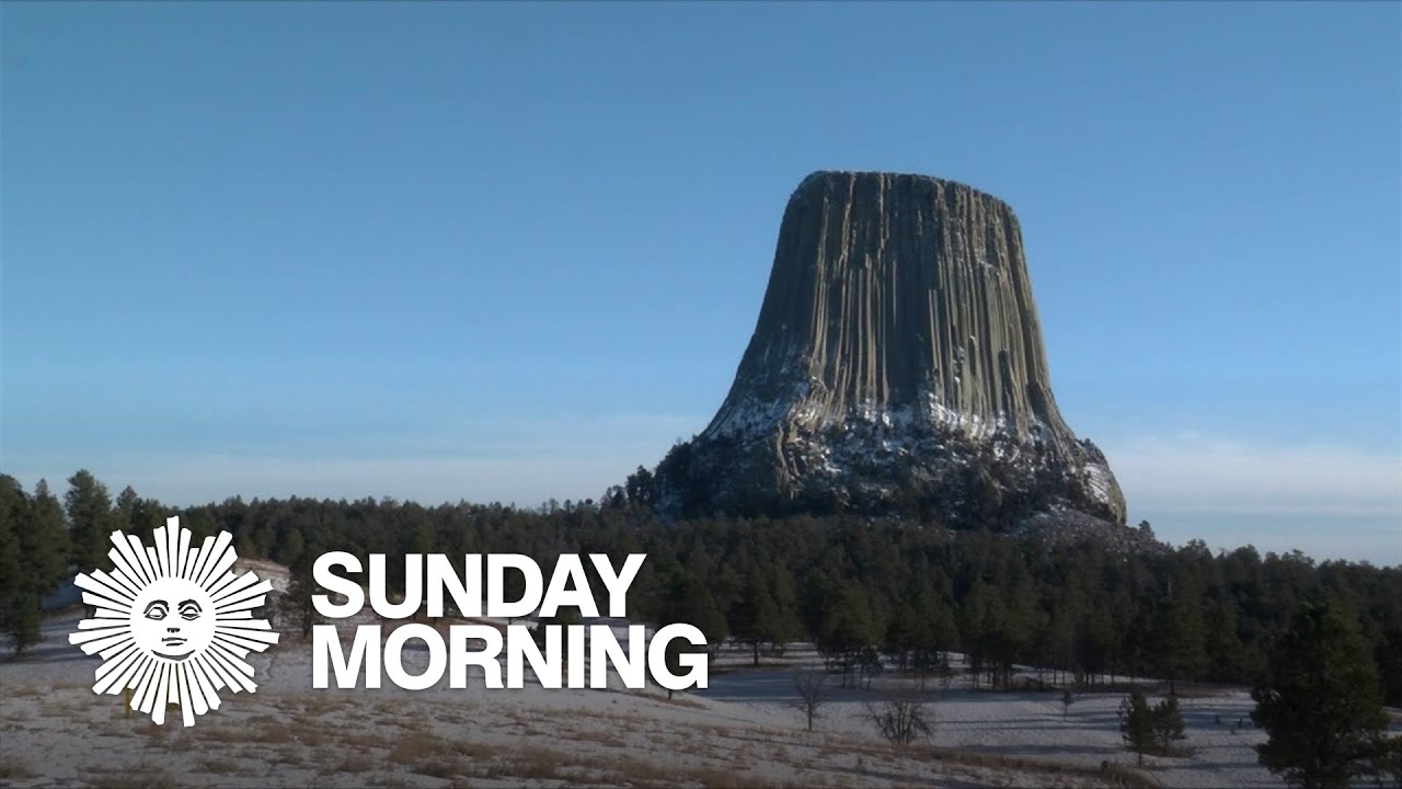 The Devil's Tower in Wyoming.