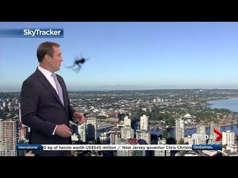 Weather anchor gets creepy surprise.