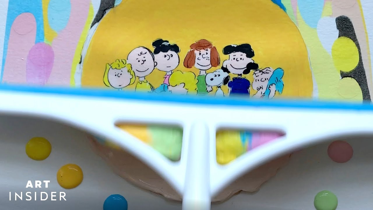 Dancer drawn on paper: Experiment with multi-perspective animation.