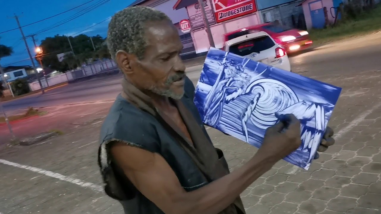 Amazing South American street artist performance.