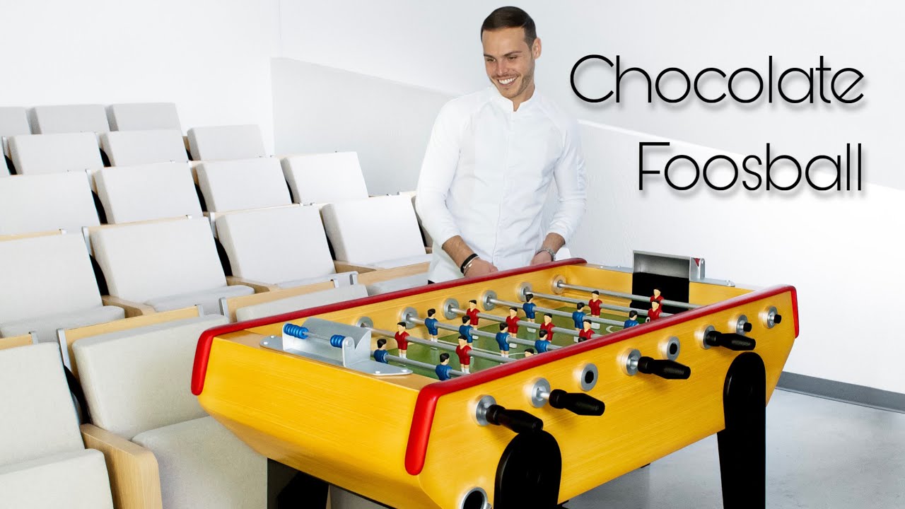 Fully functional chocolate foosball.